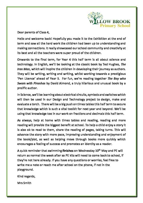 Year 4 Summer 1 Learning Letter Willow Brook Primary Babe