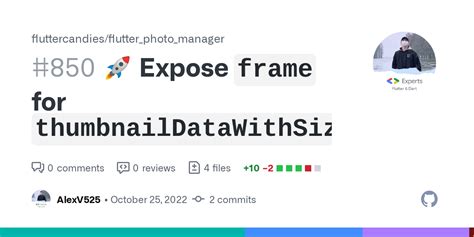 🚀 expose `frame` for `thumbnaildatawithsize` by alexv525 · pull request 850 · fluttercandies