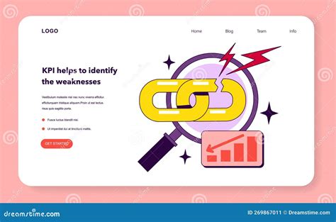 KPI Or Key Performance Indicators As A Metrics System To Measure Stock Vector Illustration Of