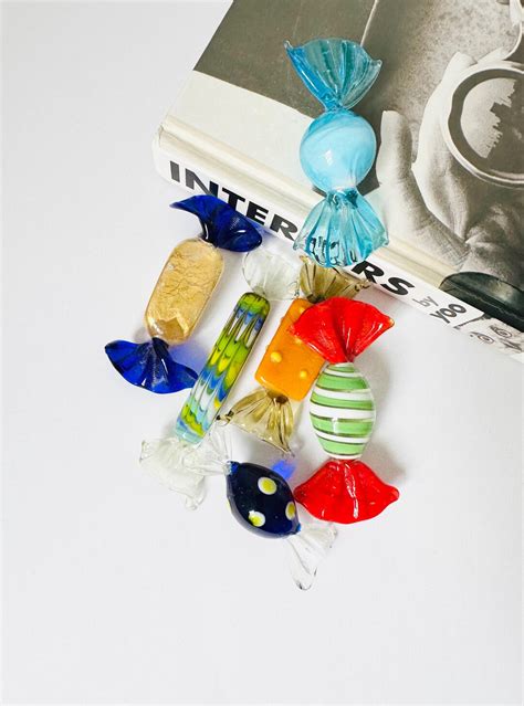 Murano Glass Sweets Set Of 6 Glass Candy Art Glass Ornament Murano
