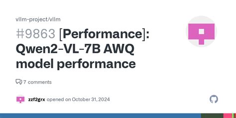 Performance Qwen2 Vl 7b Awq Model Performance · Issue 9863 · Vllm Projectvllm · Github