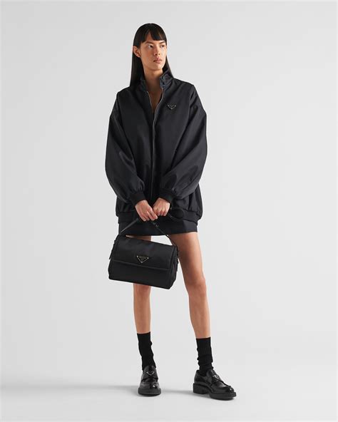 Black Medium Padded Re Nylon Shoulder Bag Prada