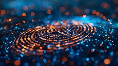 Biometric Encryption Enhances Security By Using Fingerprint Scans For Authentication Concept