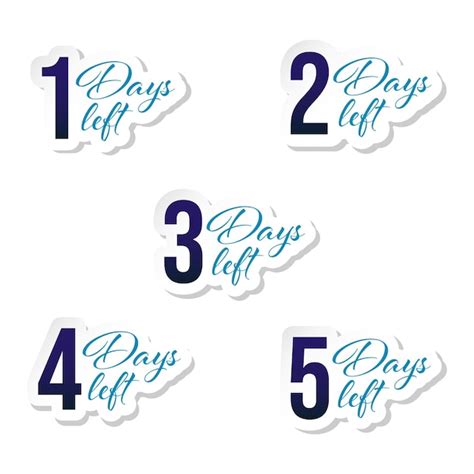 Premium Vector Remaining Number Of Days Banner Countdown Days Vector
