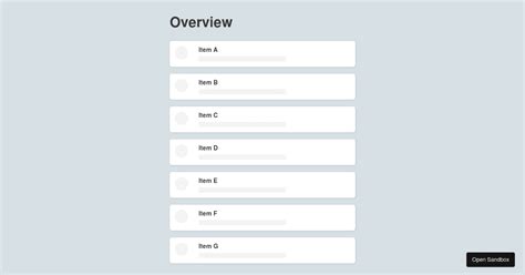 React Transpose List Detail Codesandbox