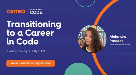 Transitioning To A Career In Code Women Who Code Talk By Criteo Engineering Criteo Randd