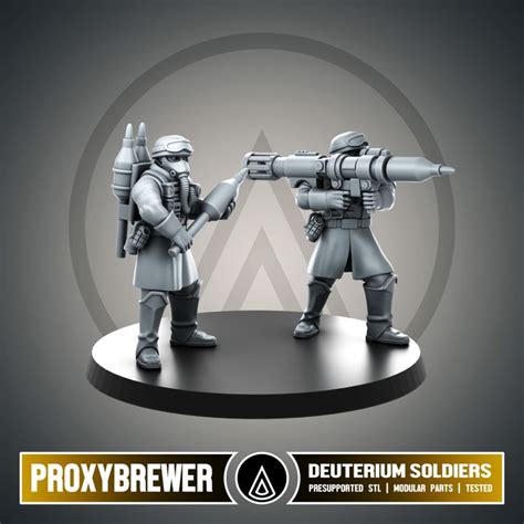 3d Printable Deuterium Soldiers Assault Team By Proxybrewer
