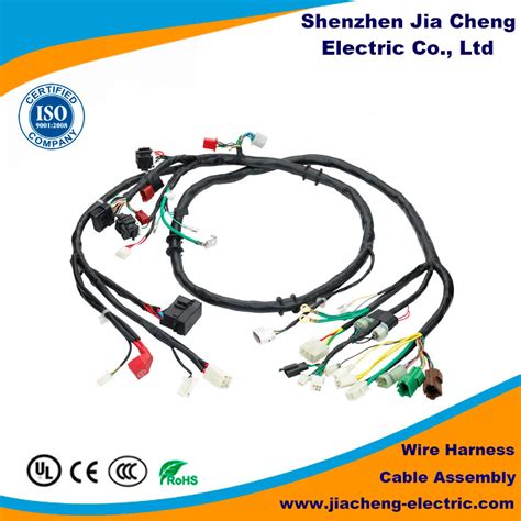 Waterproof Straight Male Female Sensor Connector Electrical Wire Harness And Wire Harness