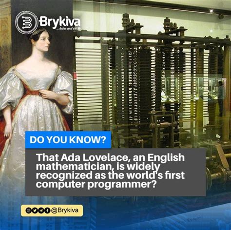Kivahub On Linkedin Adalovelace Firstcomputerprogrammer Computerscience Techhistory