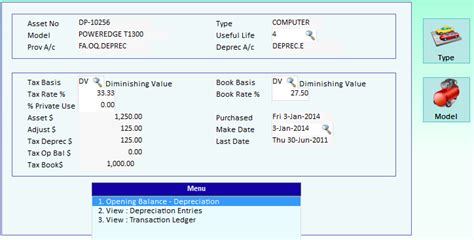 Fixed Asset Depreciation Software Accounting Interacct