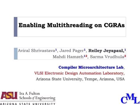ppt enabling multithreading on cgras powerpoint presentation free