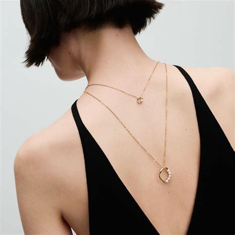 Organically Shaped Pavé Circle And Treated Freshwater Cultured Pearl
