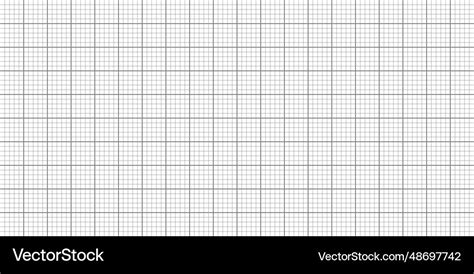 Sheet Of Graph Paper With Grid Millimeter Paper Vector Image