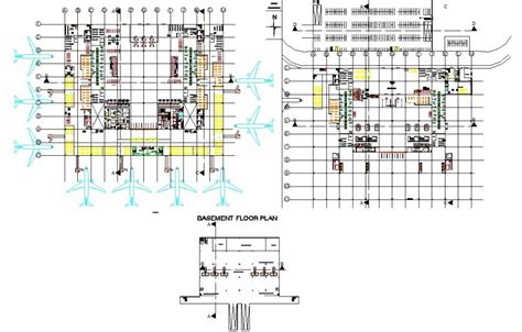 Airport Structure Detail 2d View Cad Construction Block Layout File In Dwg Format Cadbull