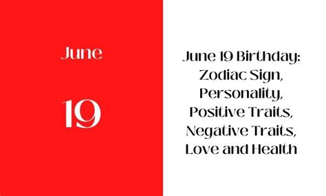 Zodiac Sign June 19th 60 Photos