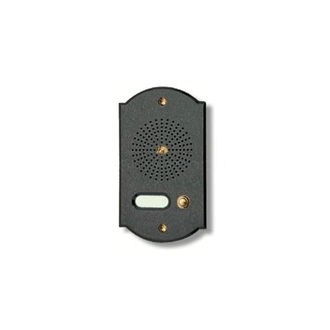 PUSH BUTTON PANEL FOR INTERCOM NAME MOD PLMORO A IN ANTHRACITE PAINTED BRASS