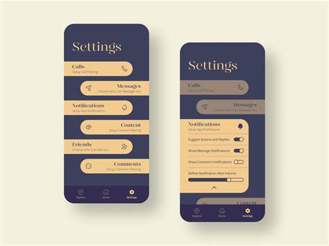 daily ui challenge 007 settings by gabriel morais on dribbble