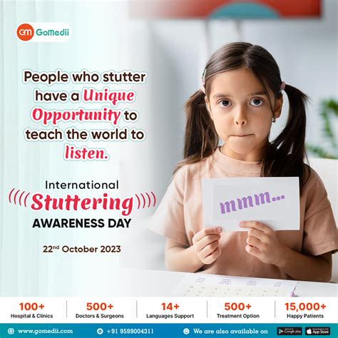 International Stuttering Awareness Day 2023 Gomedii Blog