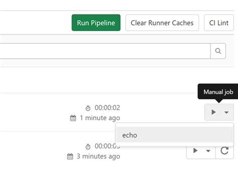 How Can I Create Manually Run Gitlab Pipeline Jobs Stack Overflow