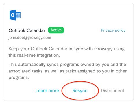 Microsoft Outlook Integration Growegy