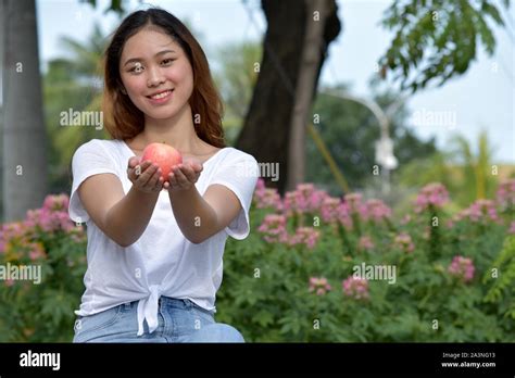 Youthful Asian Adult Female And Happiness Stock Photo Alamy