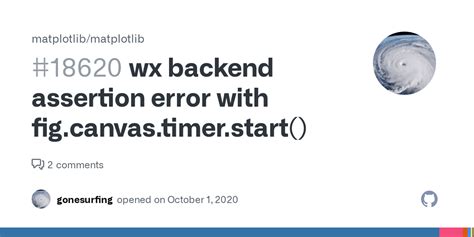wx backend assertion error with fig canvas timer start · issue 18620
