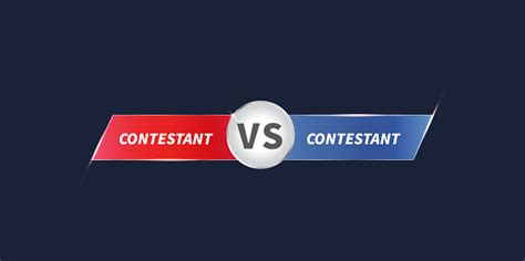 화면 대 대 전투 헤드 라인 빨간색과 파란색 팀 대결 싸움 경쟁 전투 경기 스포츠 싸움 경쟁 벡터 일러스트레이션 Championship에 대한 스톡 벡터 아트 및 기타