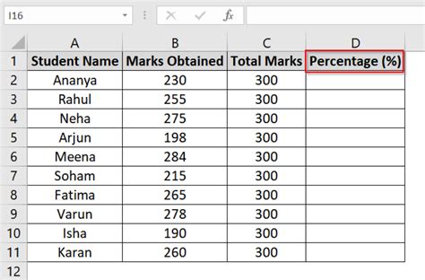 How To Use Percentage Formula In Excel For Marksheet Excel Insider