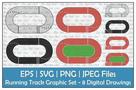 Running Track Track And Field Clipart Bundle