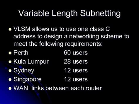 Variable Length Subnetting Jim Blanco Aparicio Levy Technical Center Variable Length Subnetting Jim Blanco Aparicio Levy Technical Center