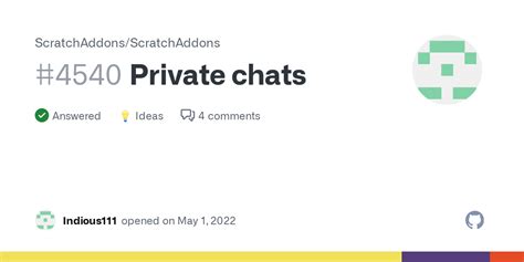 Private Chats ScratchAddons ScratchAddons Discussion 4540 GitHub