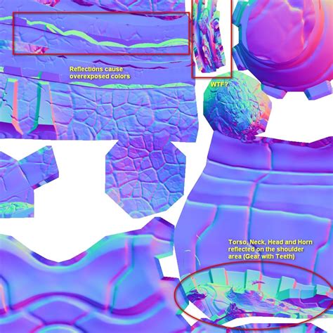 Xnormal Normal Map Artifacts Blue And Yellow — Polycount