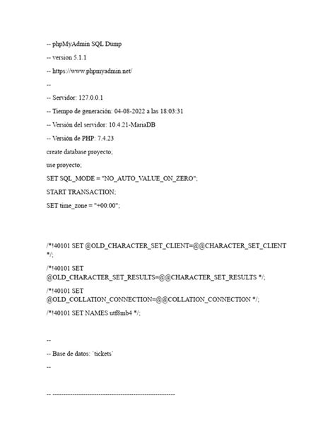 Phpmyadmin Sql Dump Pdf Data Sql