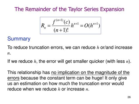 Ppt Part 3 Truncation Errors Powerpoint Presentation Free Download