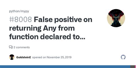 False Positive On Returning Any From Function Declared To Return Object · Issue 8008 · Python