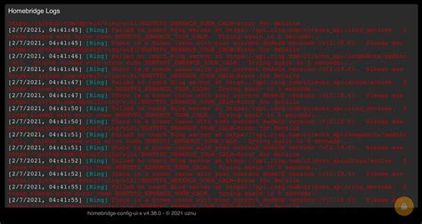 Intermittent Thing Happened Yesterday After Updating Homebridge Ui And
