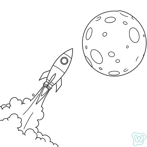 31 Cohete Para Colorear Dibujos Espaciales Gratis