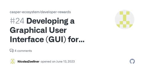 Developing A Graphical User Interface Gui For Casper Client Website Or Standalone Application