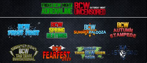 My Custom Version Of Bcw Two Shows And Eight Ppvs All Create An