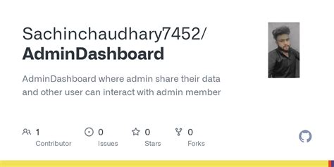 Github Sachinchaudhary7452admindashboard Admindashboard Where Admin