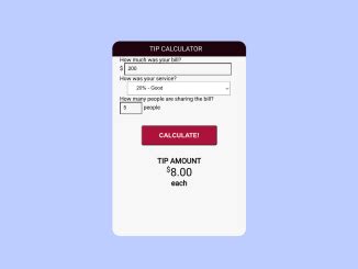 Tip Calculator JavaScript Code CodeHim