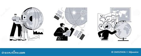 Planetary Science Abstract Concept Vector Illustrations Stock Vector