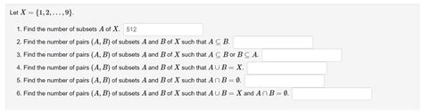 Solved Let X 129 1 Find The Number Of Subsets A Of