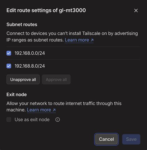 Configure Tailscale On The Glinet Router To Route All Traffic From A