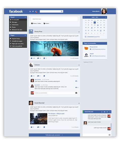 Facebook UI Redesign Concept On Behance Facebook UI Redesign Concept On Behance