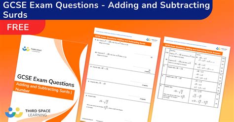 Adding And Subtracting Surds Exam Questions Gcse Maths [free]