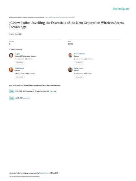 5g New Radio Unveiling The Essentials Of The Next Download Free Pdf Orthogonal Frequency