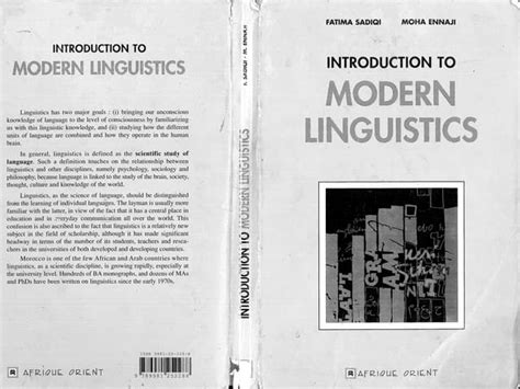 Introduction To Modern Linguistics By Fatima Sadiqi Moha Ennaji Z Jaouad Radouani Pdf