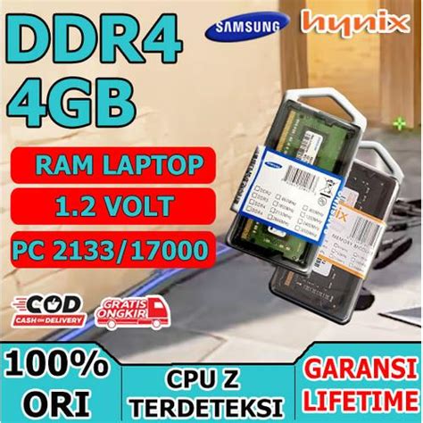 Promo Ram Memory Laptop Ddr4 4gb 8gb 16gb 32gb 4gb Hynix 2400mhz Kota Bekasi Pc Murah