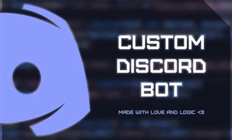 Make A Custom Discord Bot For You By Thehelltower Fiverr